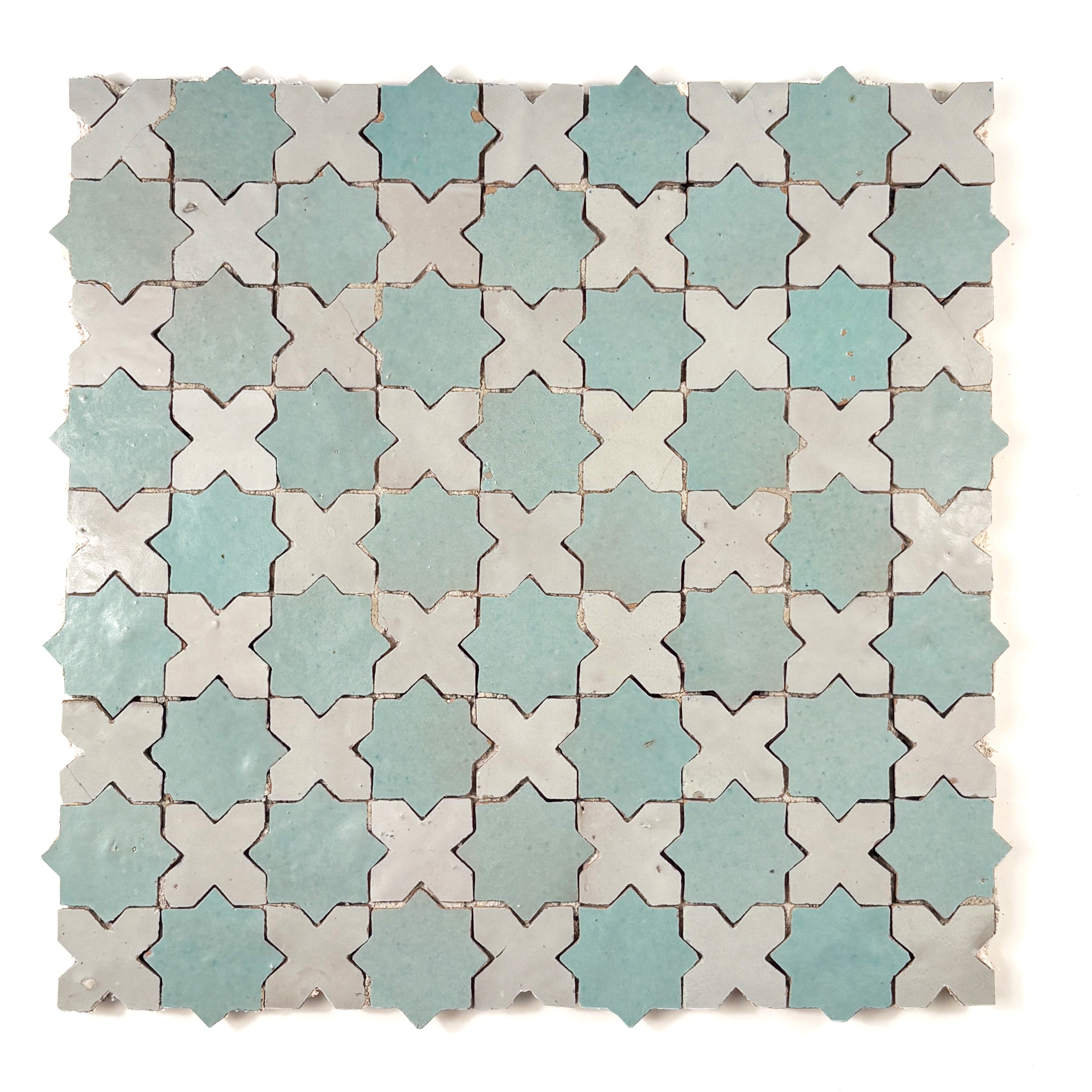 Quartered Mosaic (Pattern #1) Celeste + Blanc – Badia Design Inc.