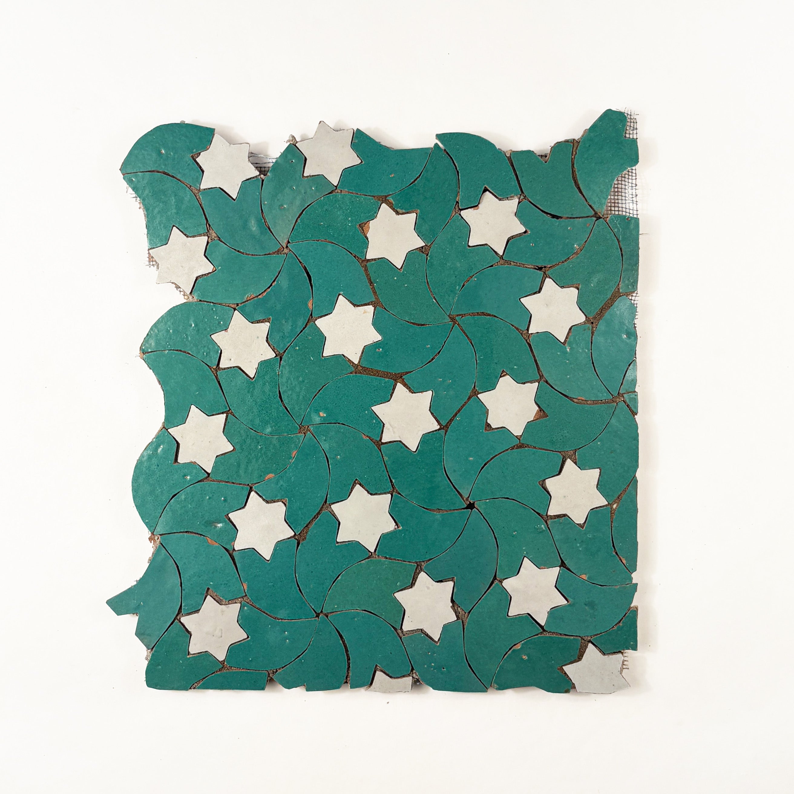Custom Mosaic (Pattern #1) Teal + Blanc – Badia Design Inc.