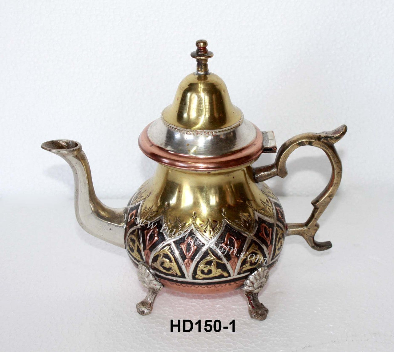Moroccan Brass and Silver Teapot – Badia Design Inc.