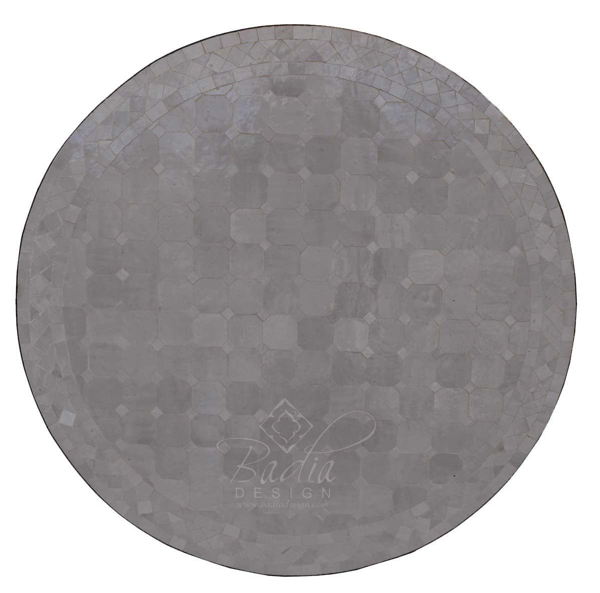 Round Mosaic Tile Table for Indoor or Outdoor use from Badia Design Inc ...